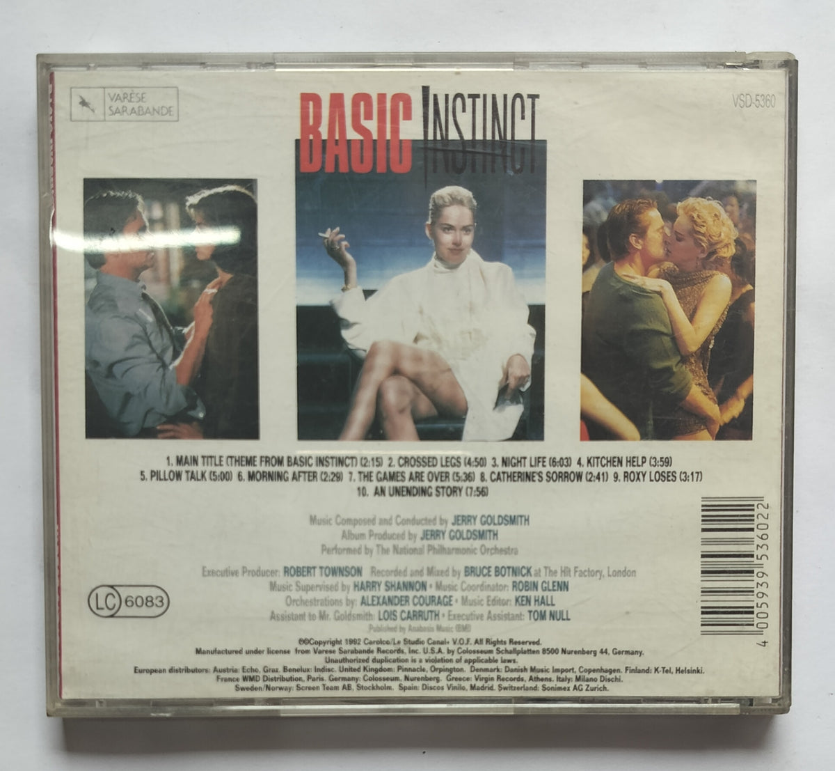 Basic Instinct " Original Motion Picture Soundtrack " – AVDigital