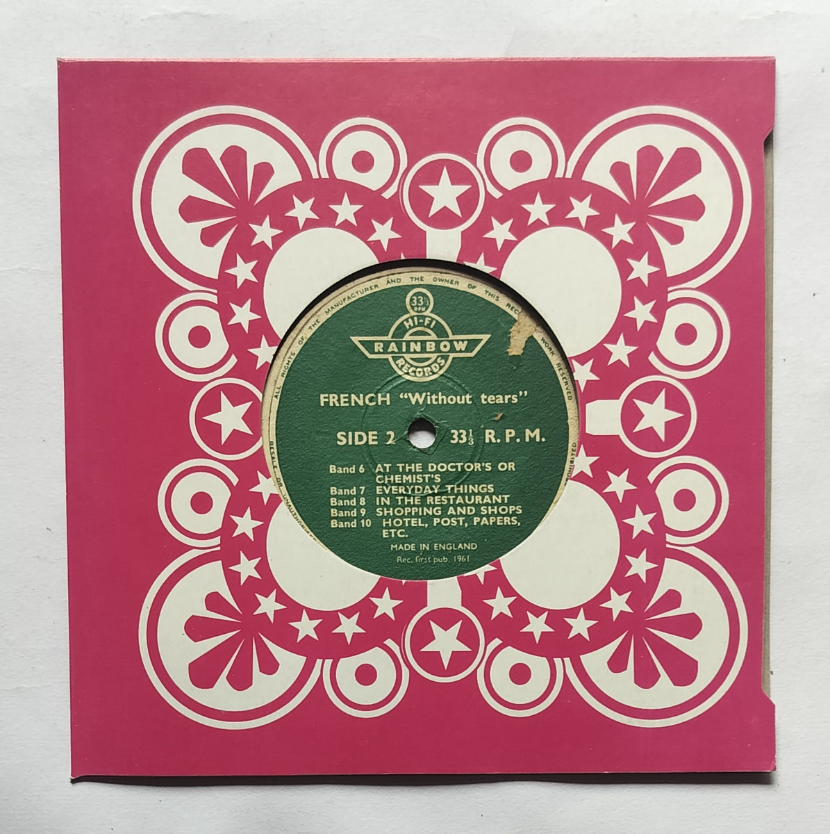 French " Without Tears " EP, 45 RPM " – AVDigital
