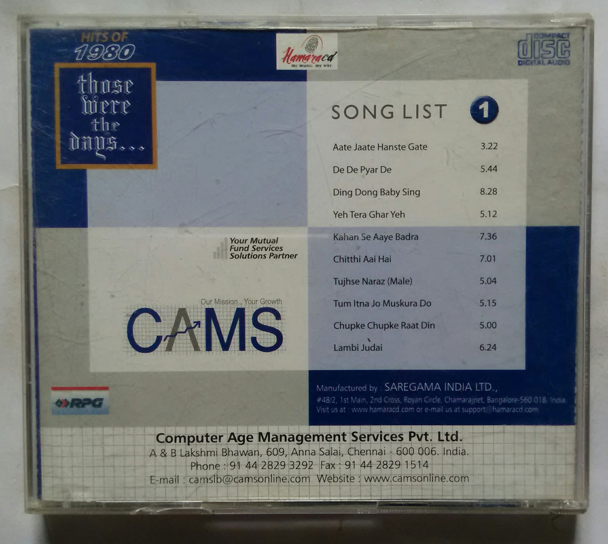 Hits Of 1980 ( those mere the days ) 20 Glorious Years – AVDigital