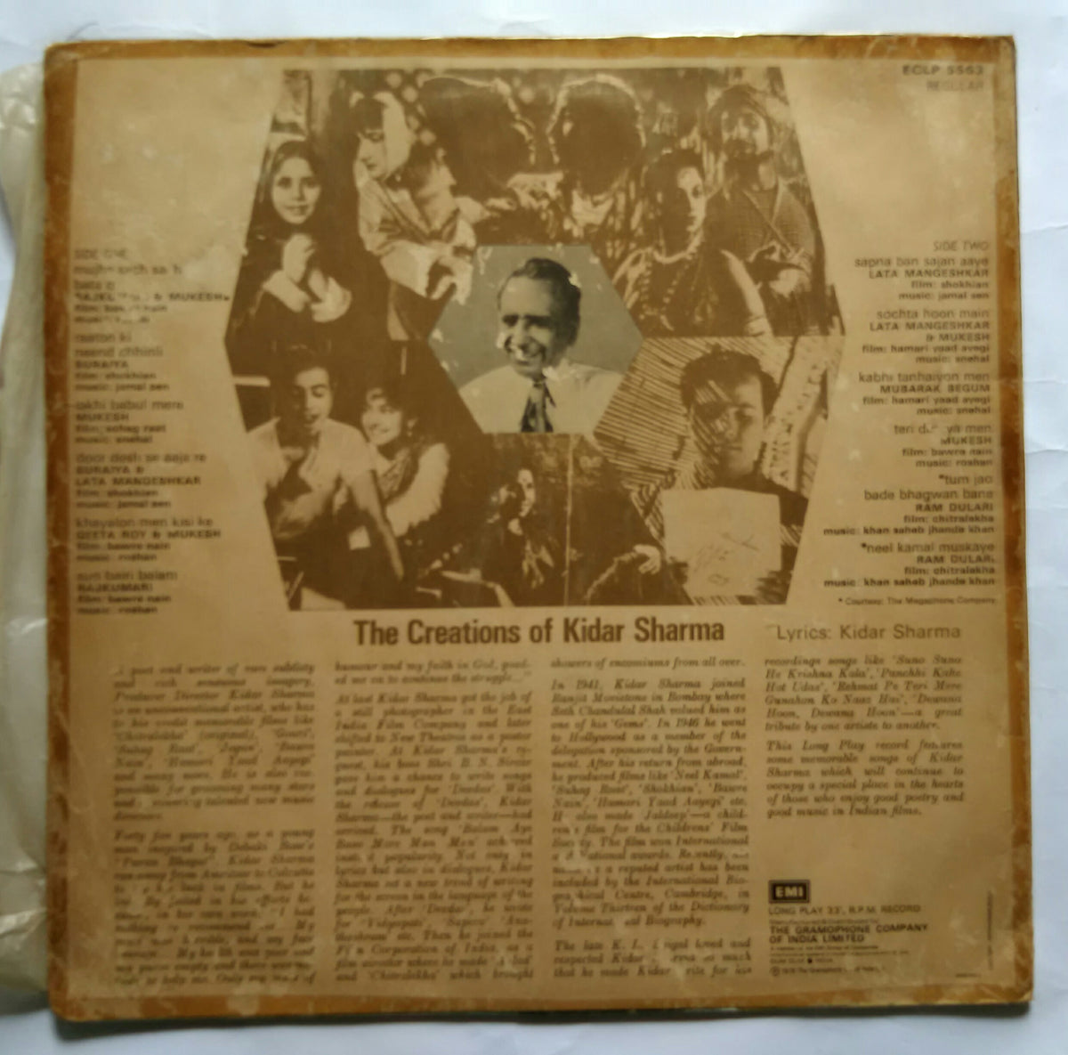 Songs To Remember From Hindi Films ( The Creations Of Kidar Sharma ...