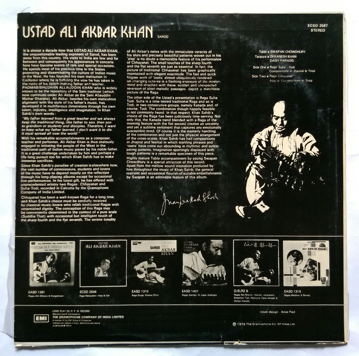 Ustad Ali Akbar Khan ( Sarod ) – AVDigital