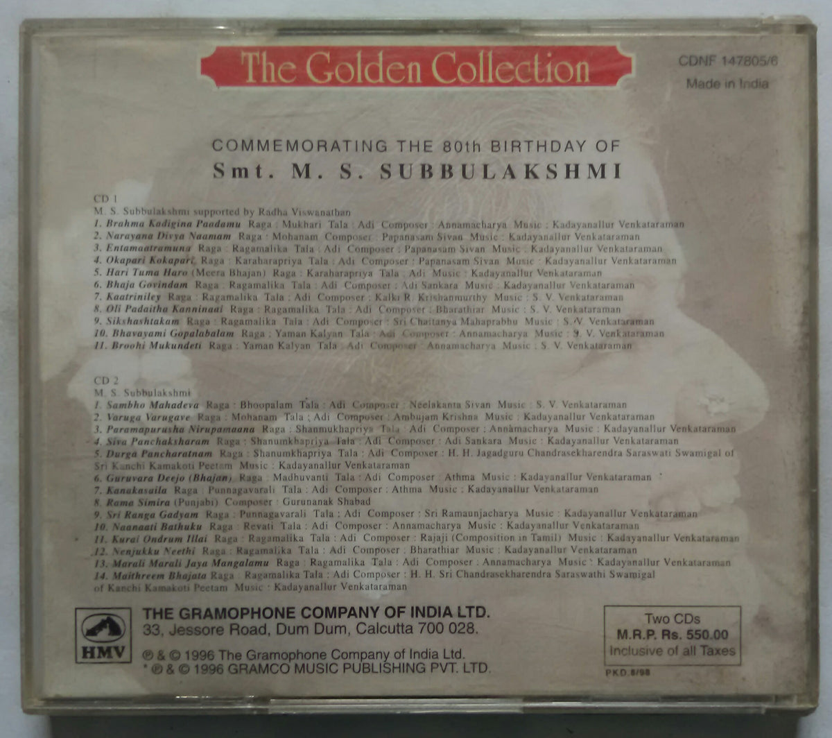( The Golden Collection ) Commemorating The 80 th Birthday Of Smt. M ...