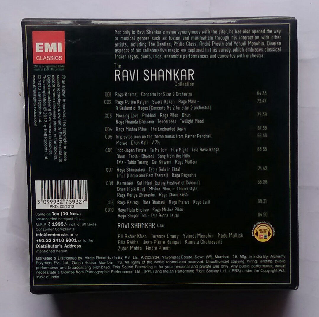 The Ravi Shankar Collection " Sitar " 10 CD Pack – AVDigital